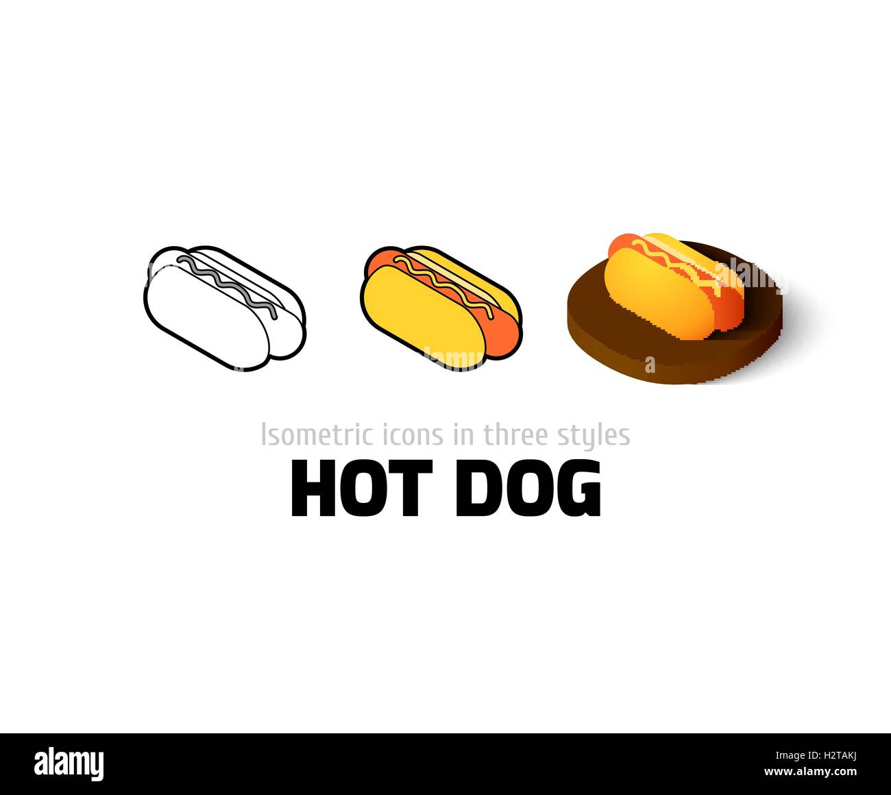 Hot dog logo in Cut Out Stock Images & Pictures - Alamy