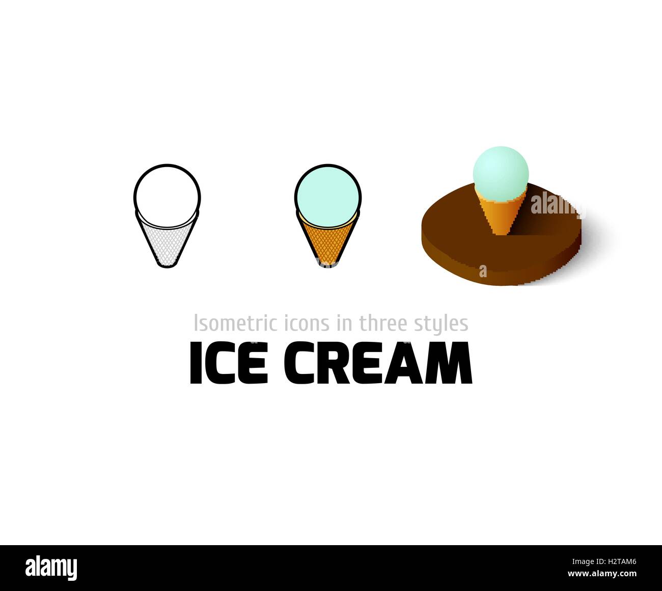 Dessert ice cream on Stock Vector Images - Alamy