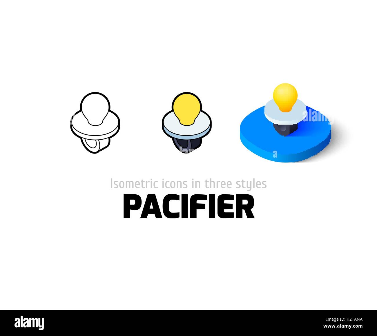 Pacifier baby dummy in Cut Out Stock Images & Pictures - Alamy