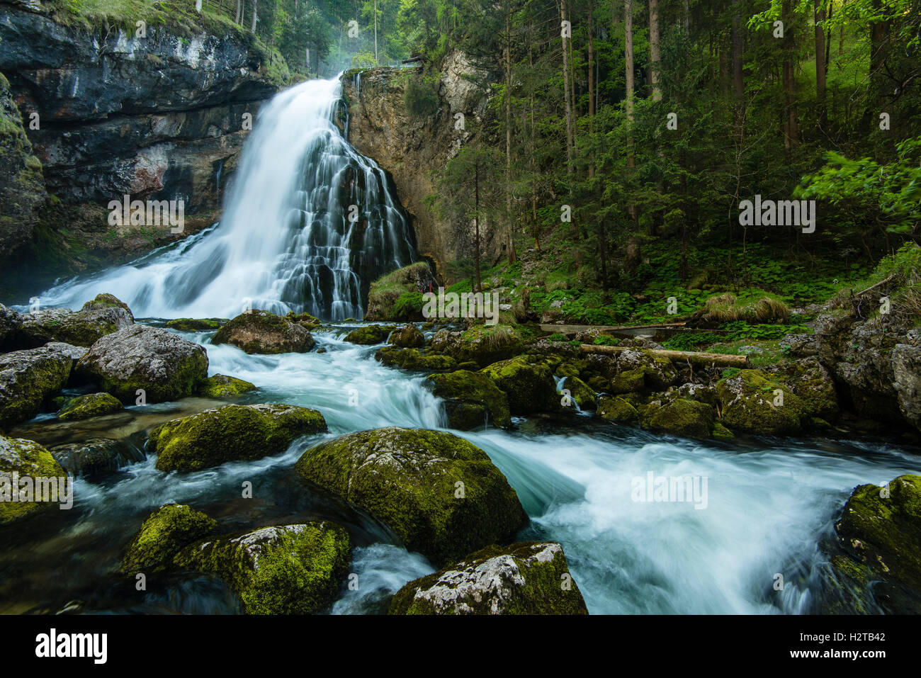 Golling Waterfall, Golling, Tennengau, Salzburg, Austria Stock Photo ...