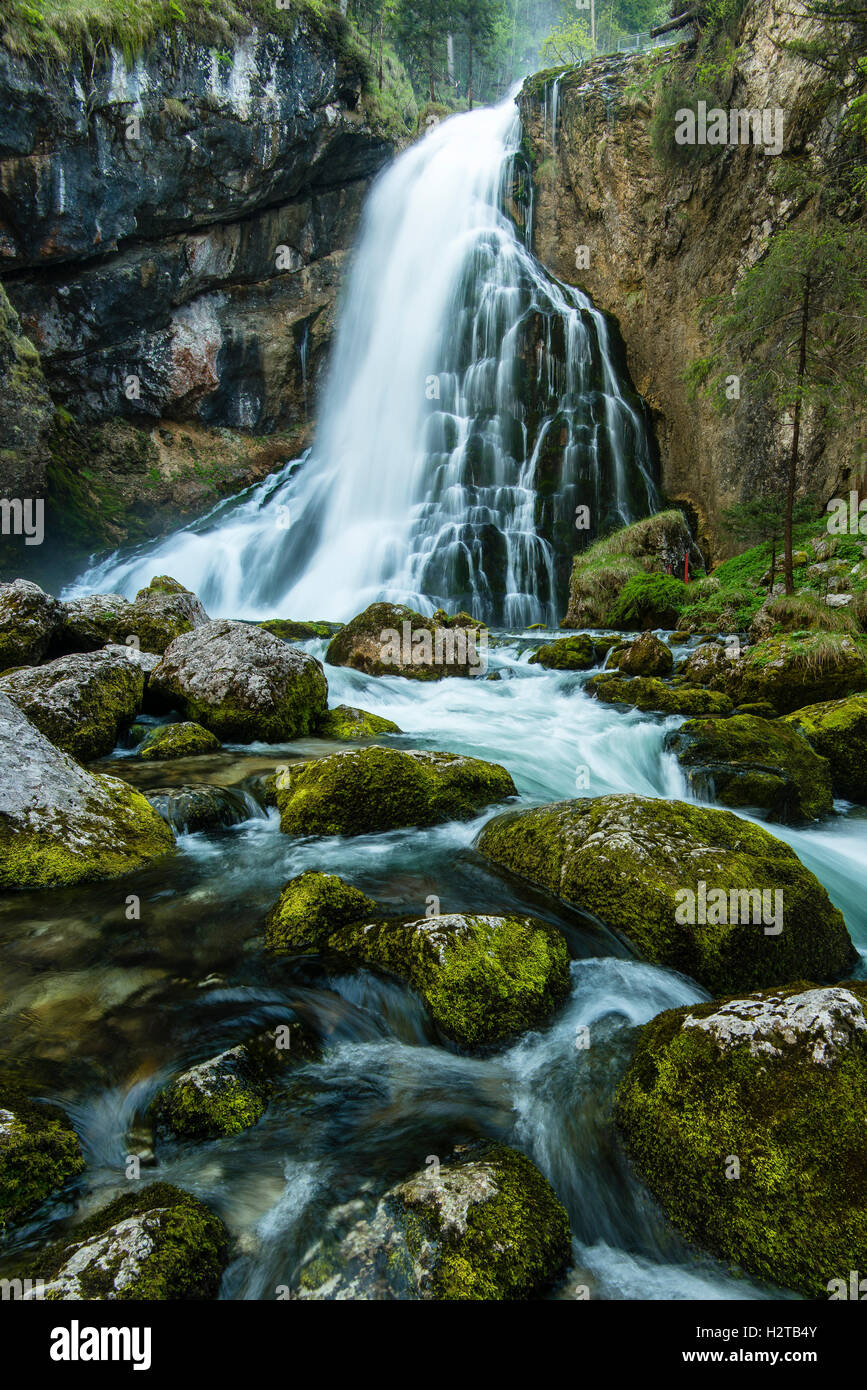 Golling Waterfall, Golling, Tennengau, Salzburg, Austria Stock Photo ...