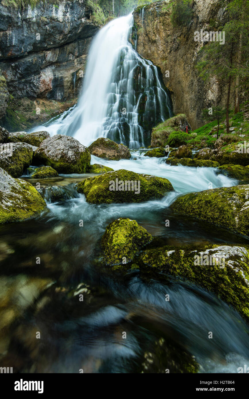 Golling Waterfall, Golling, Tennengau, Salzburg, Austria Stock Photo ...