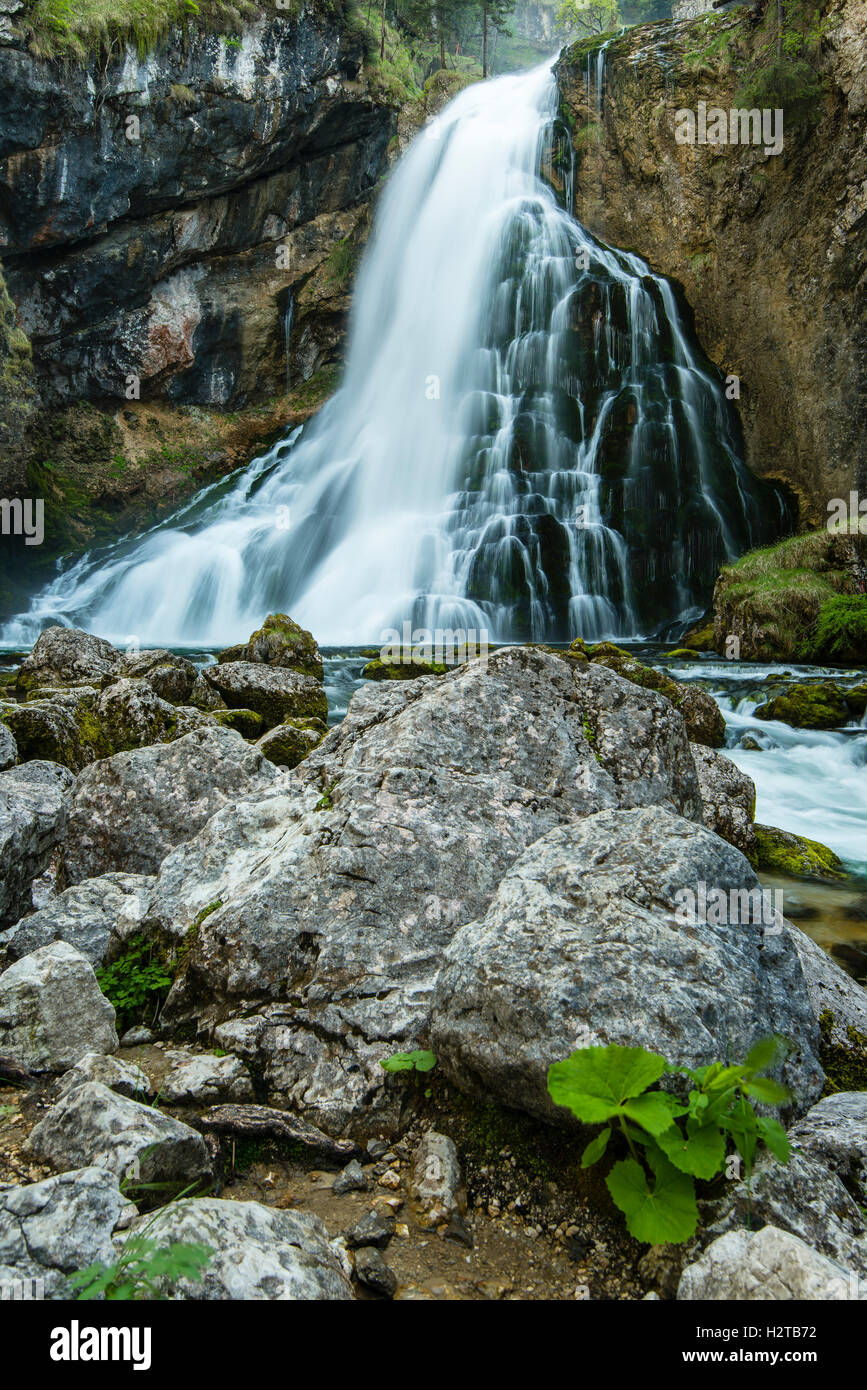 Golling Waterfall, Golling, Tennengau, Salzburg, Austria Stock Photo ...