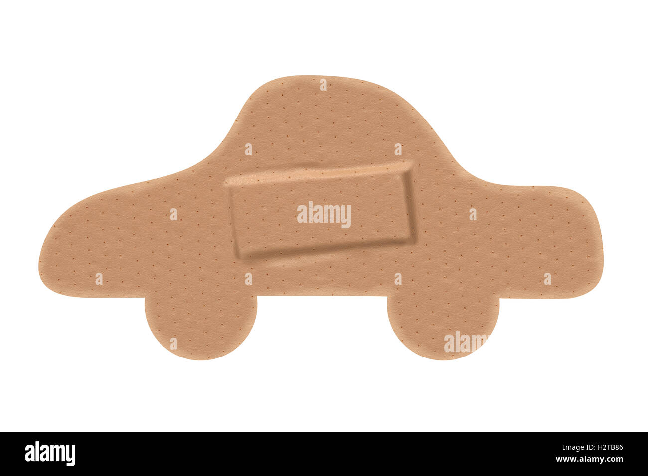 Car shaped sticking plaster with clipping paths Stock Photo - Alamy