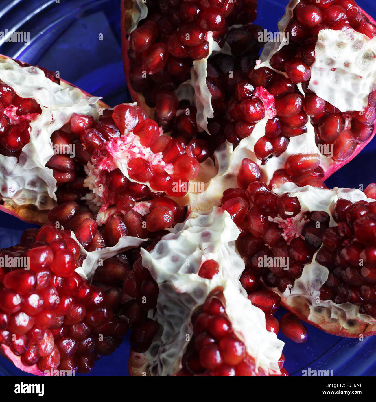 Pomegranate red fruit beautiful close up macro photo Stock Photo - Alamy