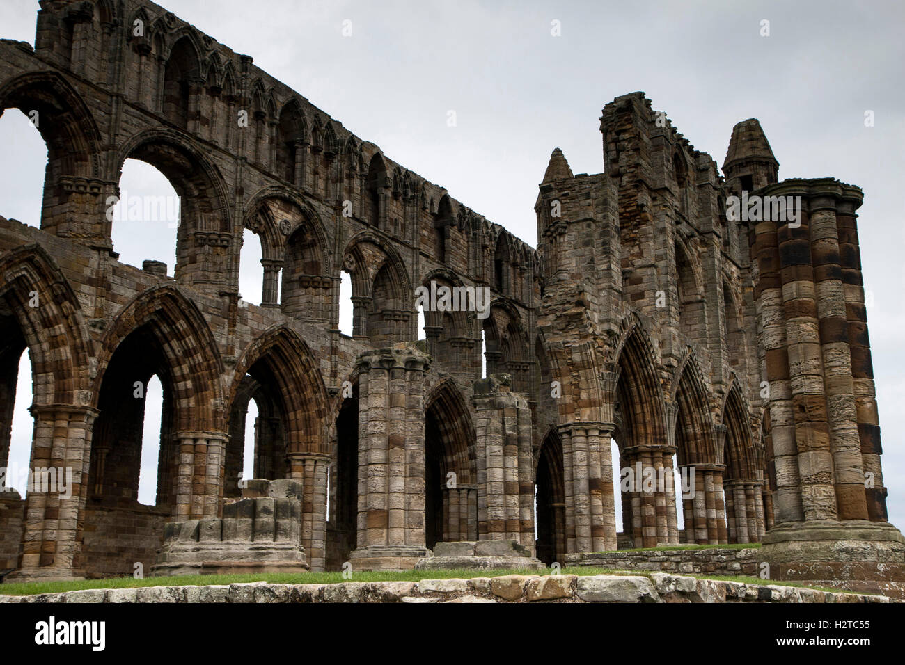 The ruined Abbey at Whitby, North Yorkshire Stock Photo - Alamy