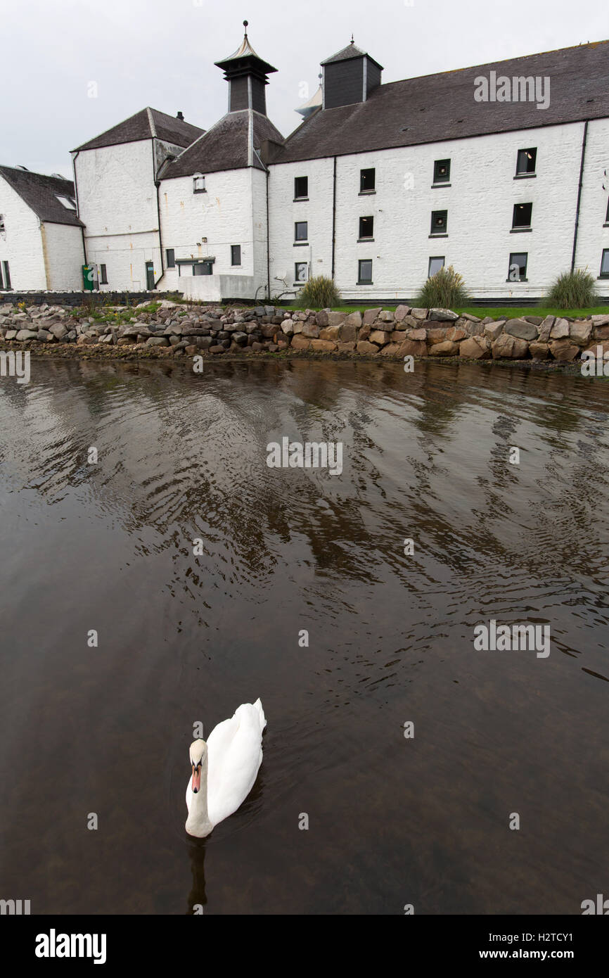 Isle of Islay, Scotland. Picturesque view of the Laphroaig whisky ...