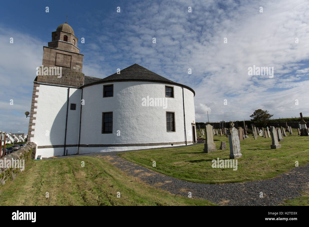 Isle of Islay, Scotland. Picturesque view of the 18th century Church of ...