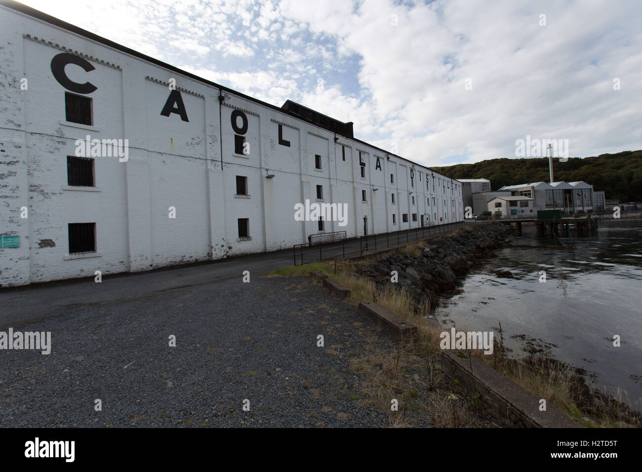 Isle of Islay, Scotland. Picturesque view of the Caol Ila whisky ...