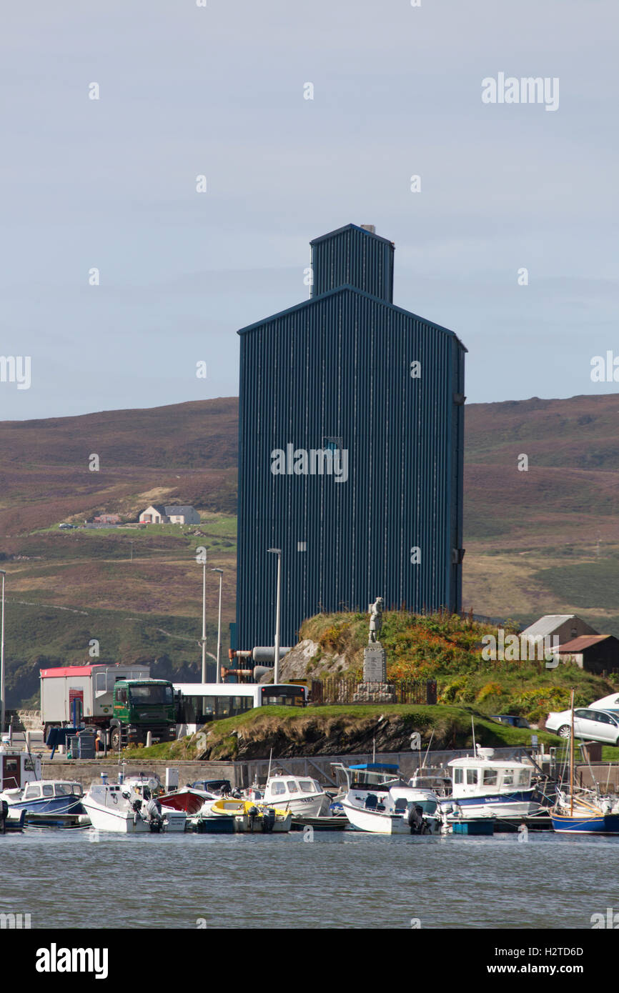 Isle of Islay, Scotland. Picturesque view of Port Ellen marina, with ...