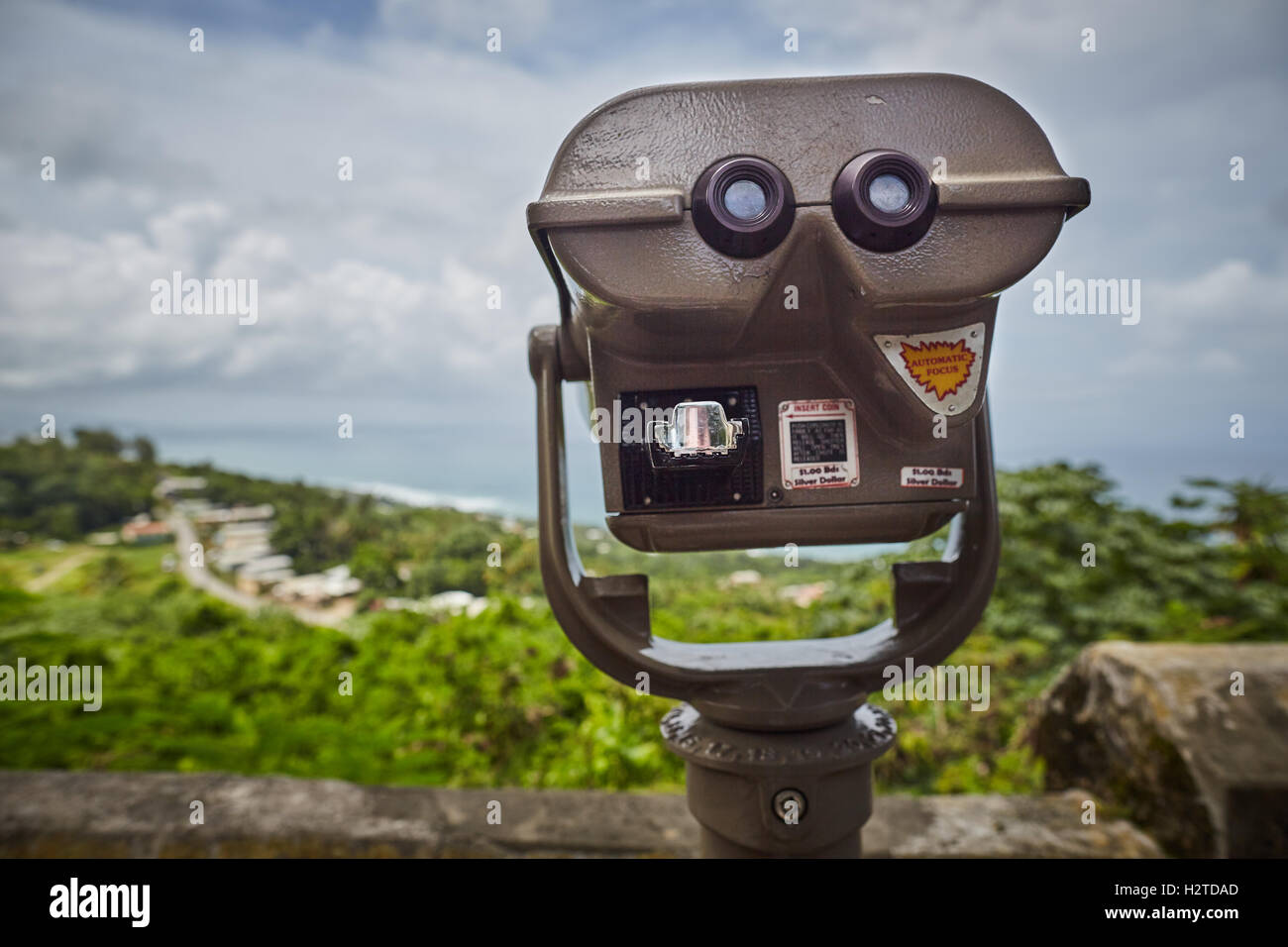 Barbados Atlantic Coast view Coin Operated Telescopes Binoculars ...