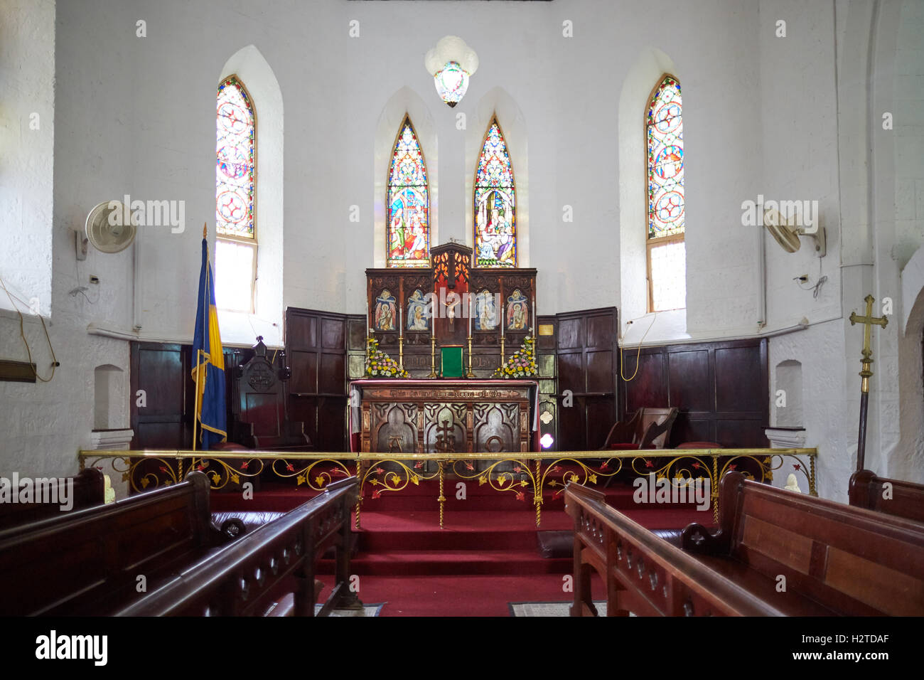 Barbados St John's Parish Church Gothic interior Historic history ...