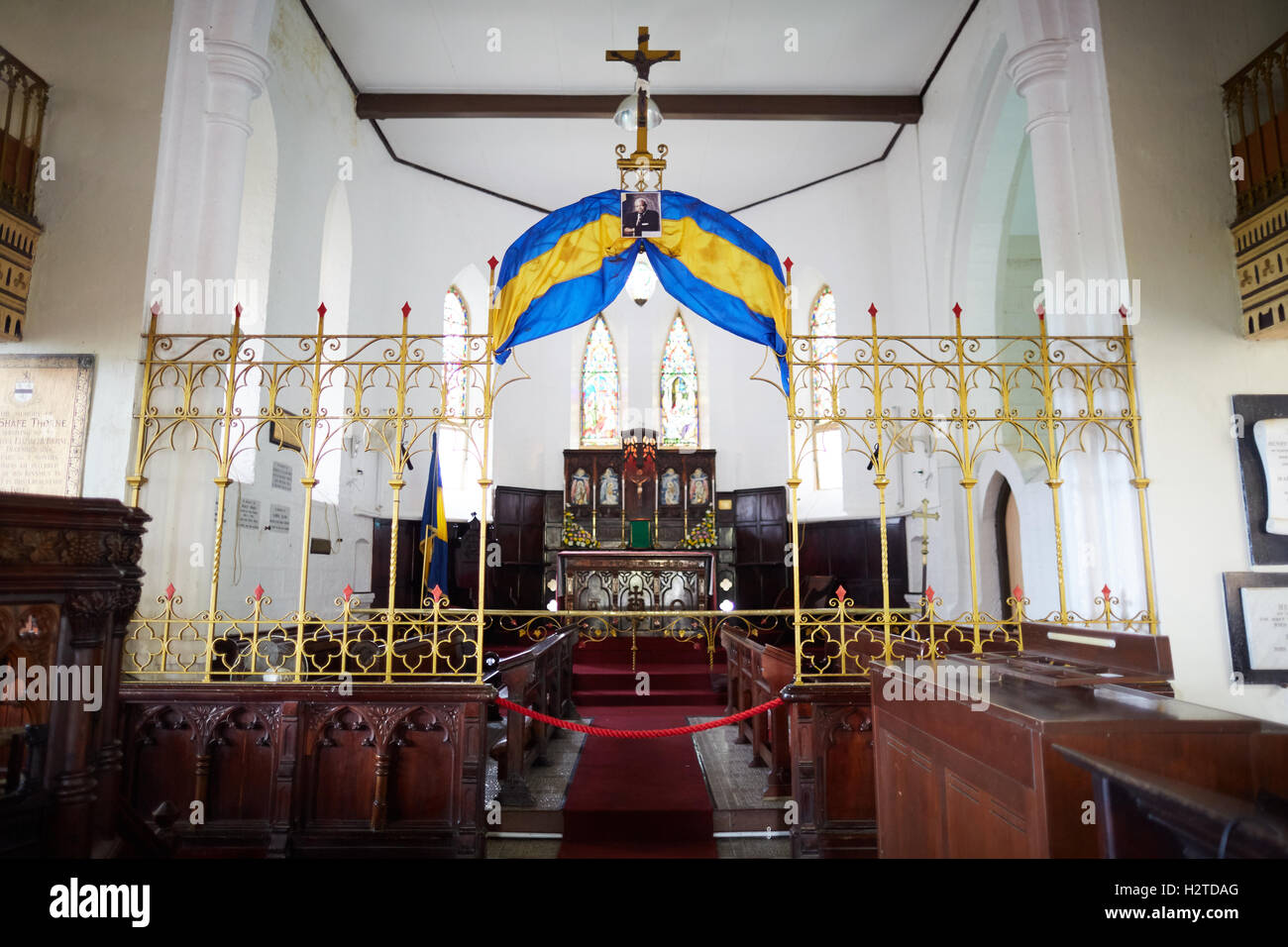 Barbados St John's Parish Church Gothic interior Historic history ...