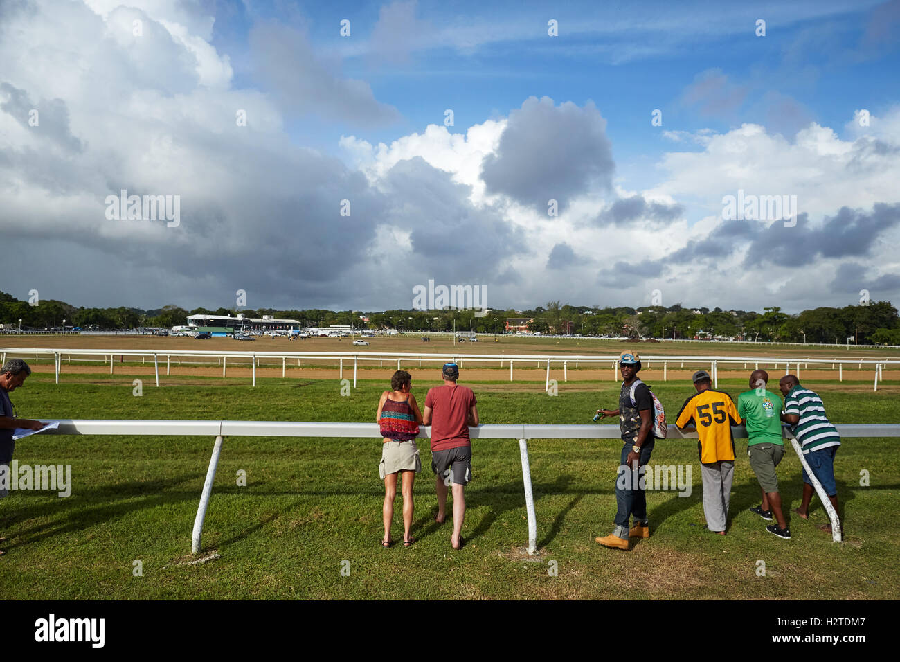 Barbados Bridgetown Garrison Savannah Racetrack racecourse course horse ...