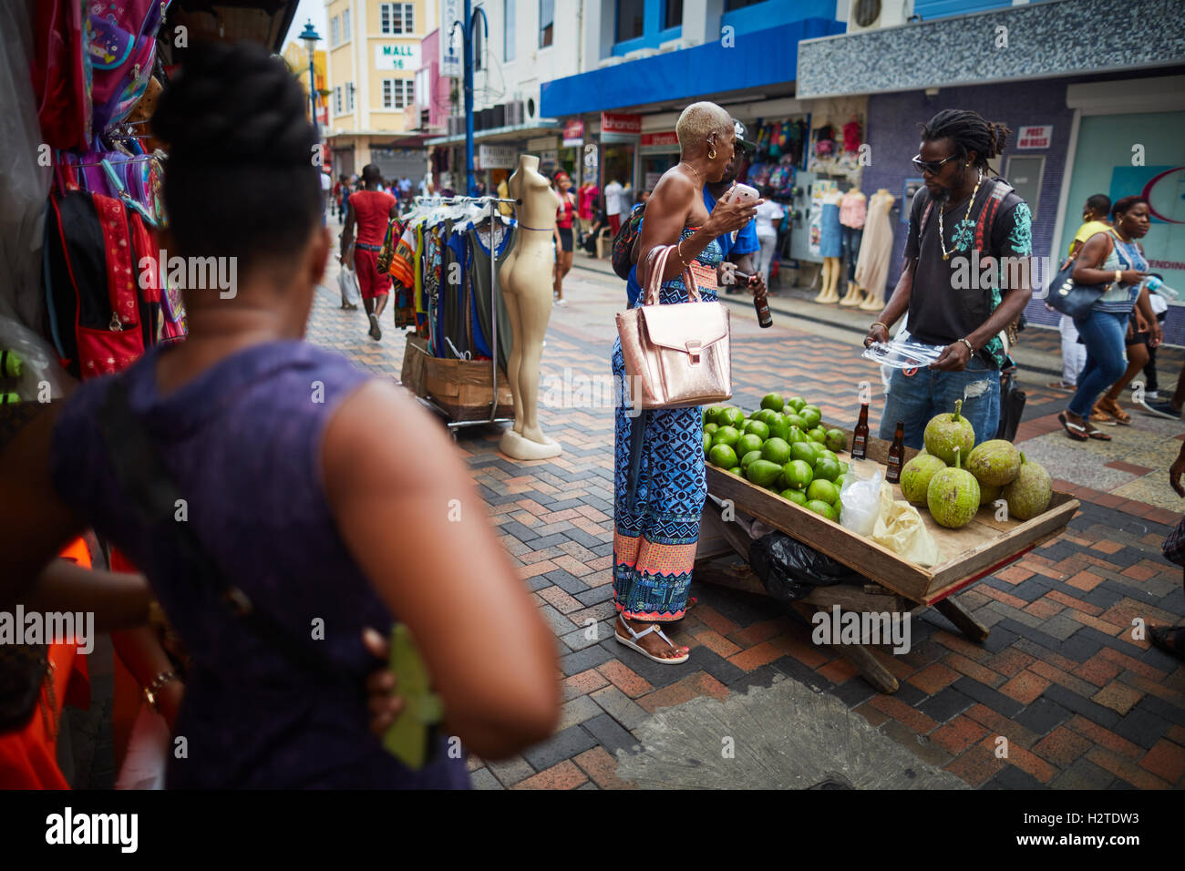 Barbados market place traders Bridgetown Poor rundown rubbish scruffy ...