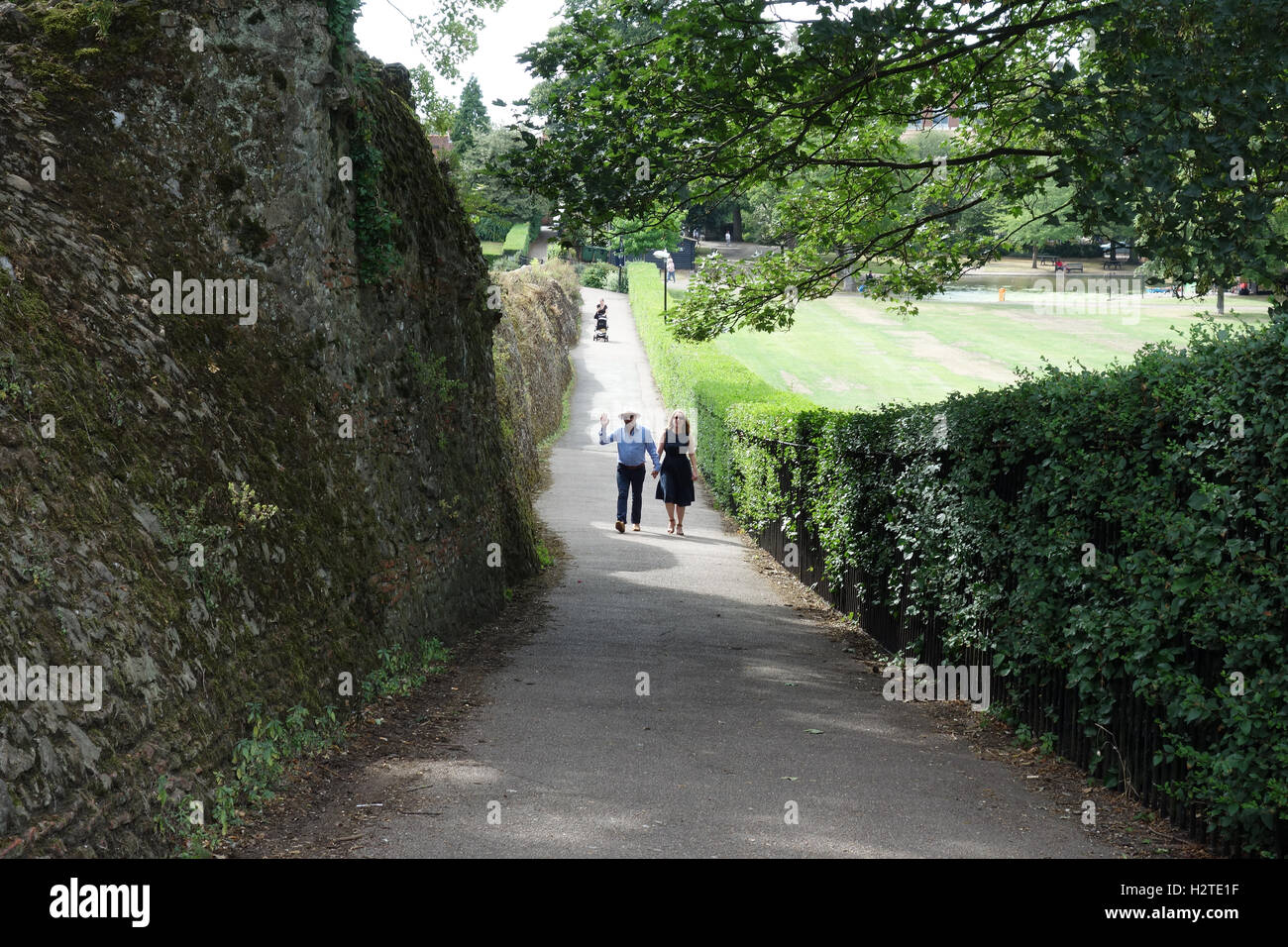 Pathway through historic castle hi-res stock photography and images - Alamy