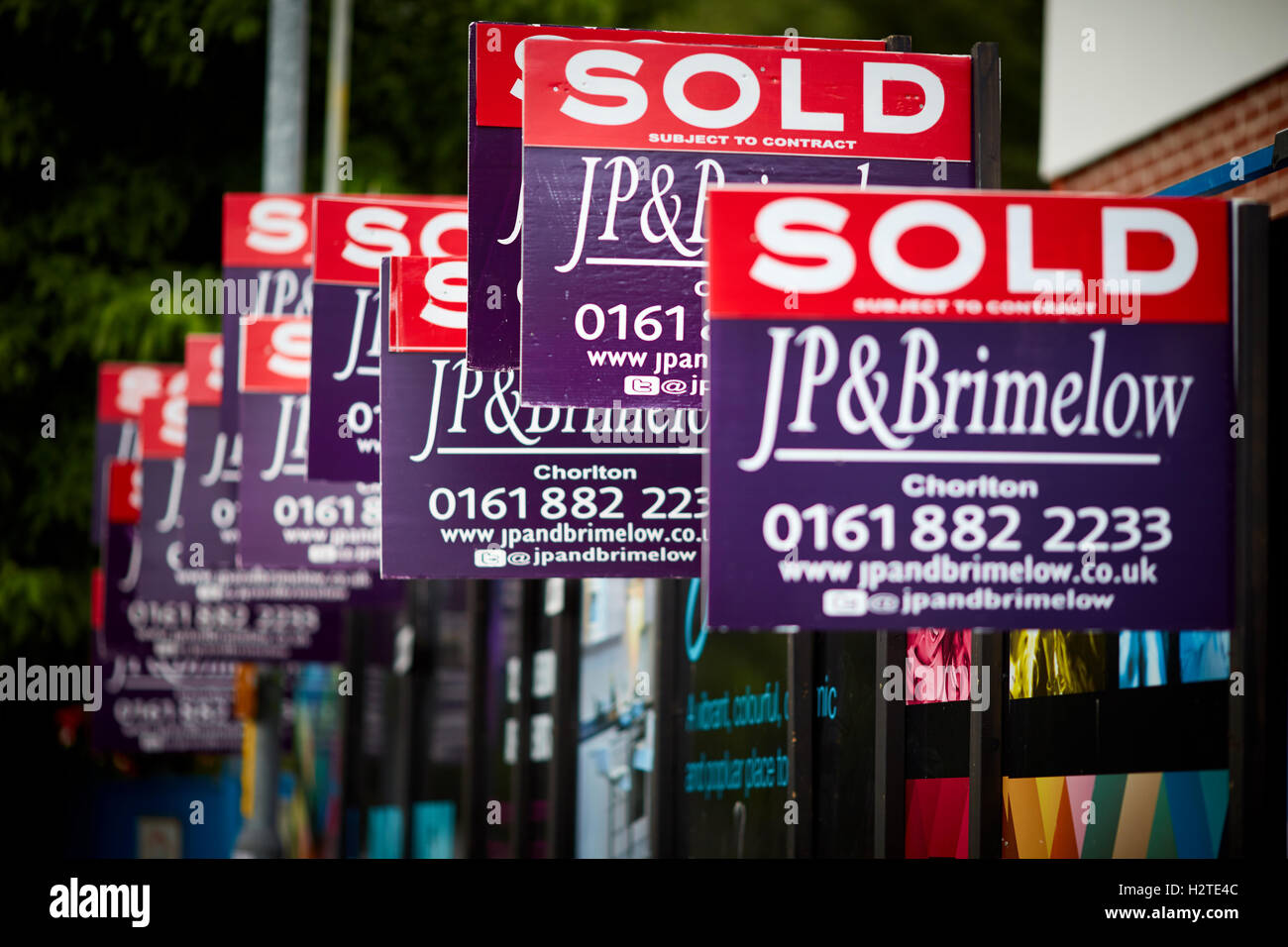 Estate agents sold signs boards sale marketing street advertisement ...