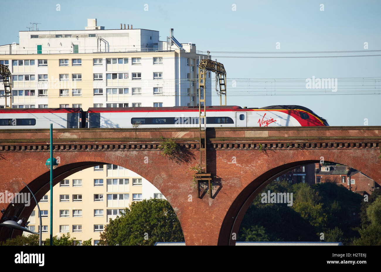 Stockport viaduct town centre Chestergate urban view Transport ...