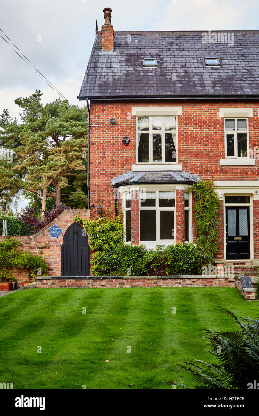 Alan Turing OBE house Wilmslow pioneering English computer scientist ...