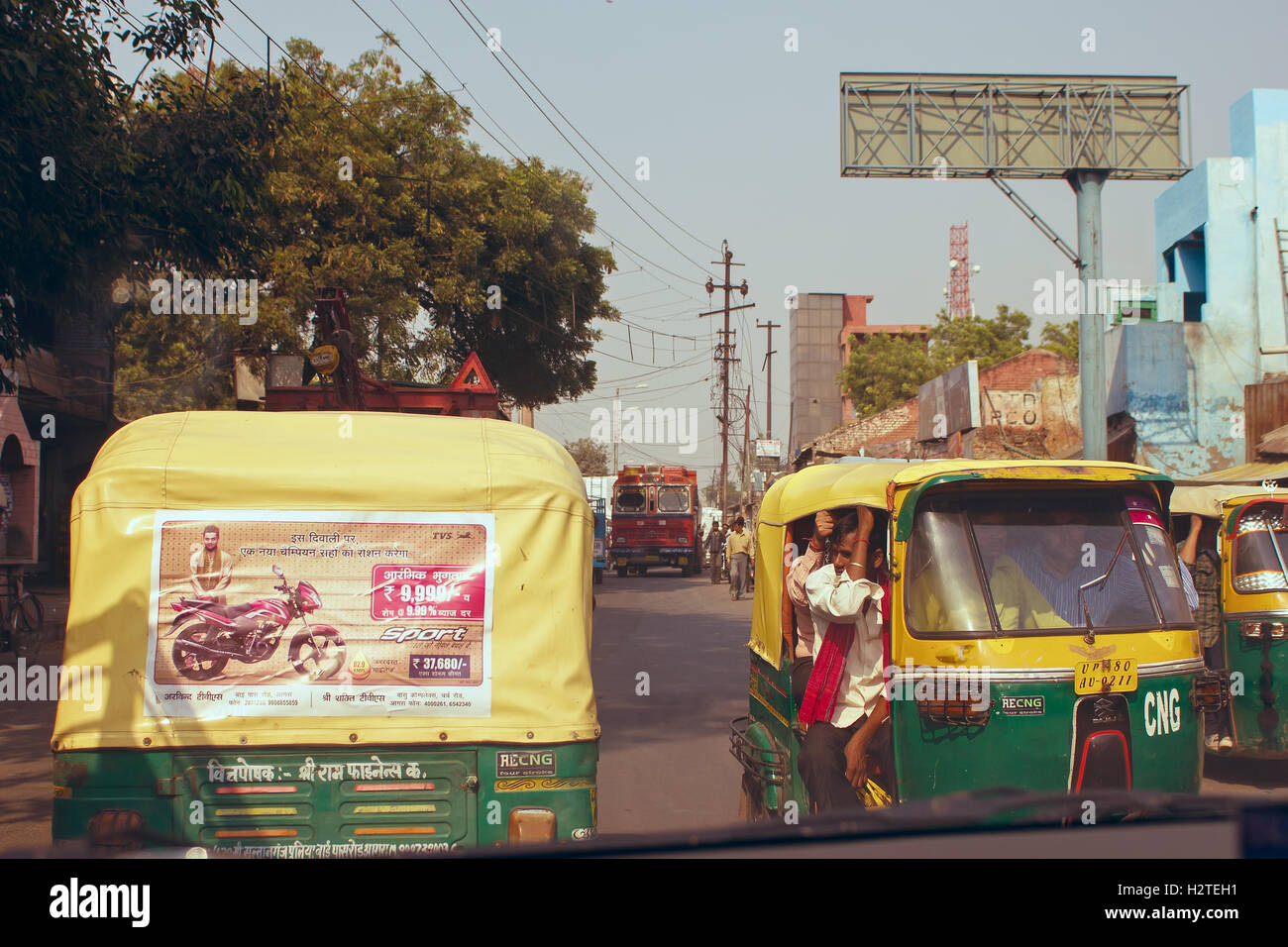 Indian cars traffic jam hi-res stock photography and images - Alamy
