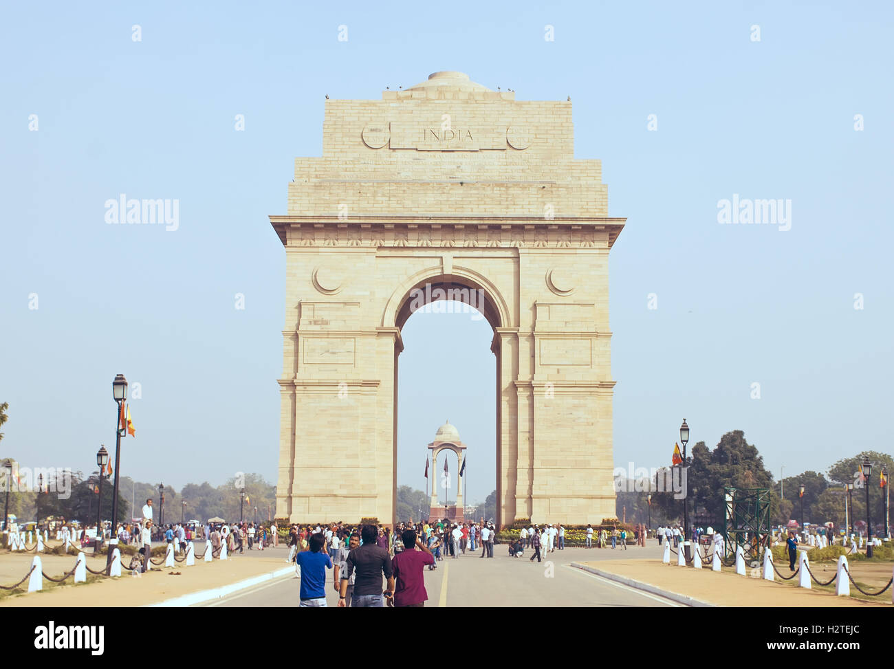 Delhi india gate park hi-res stock photography and images - Alamy