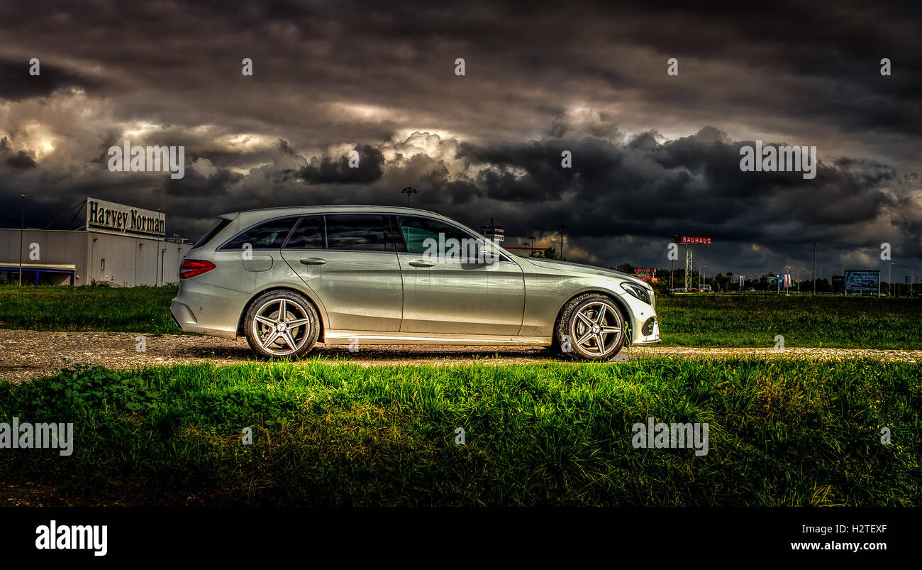 Mercedes C class estate Stock Photo - Alamy