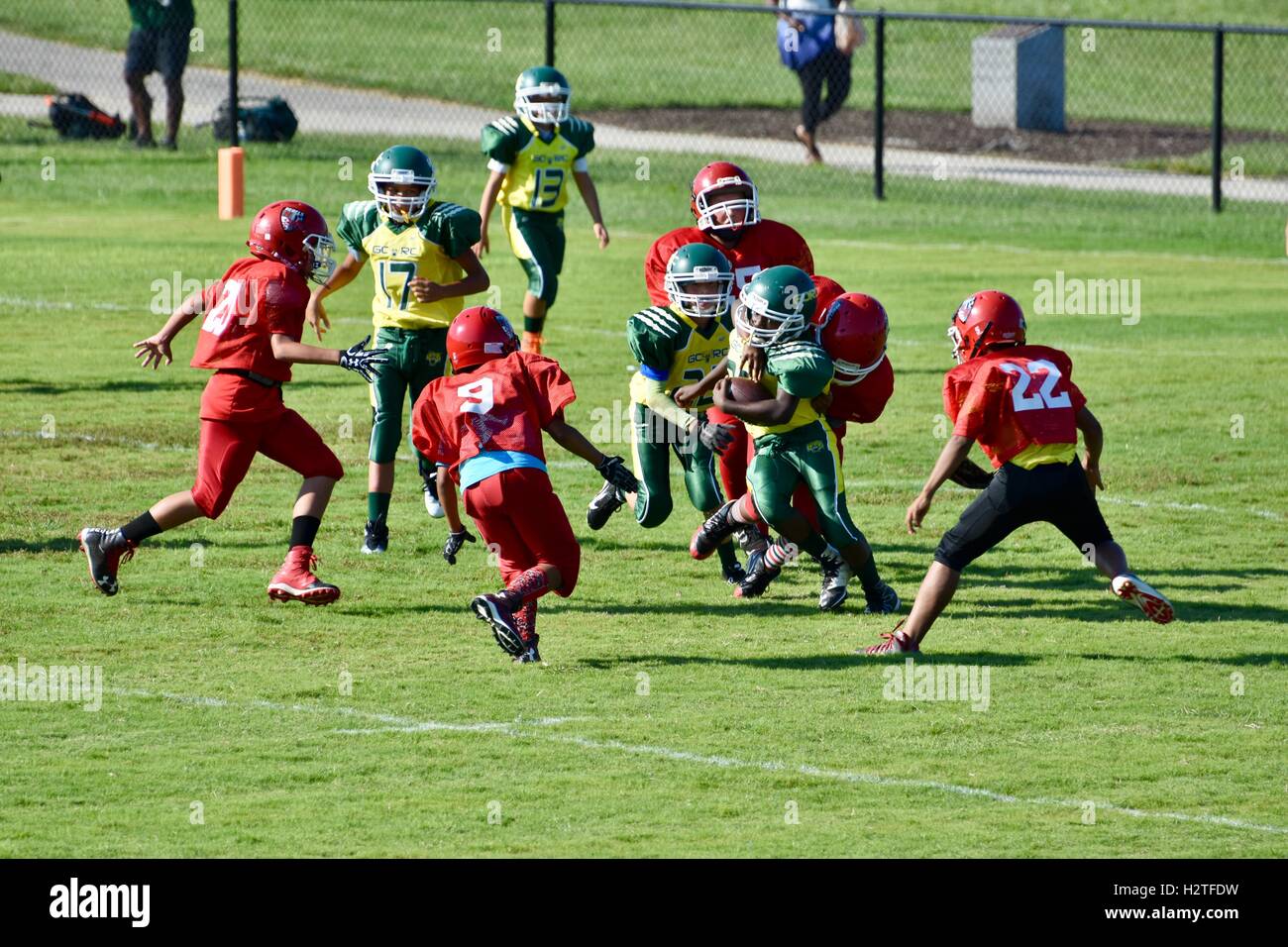 Youth football players Stock Photo - Alamy
