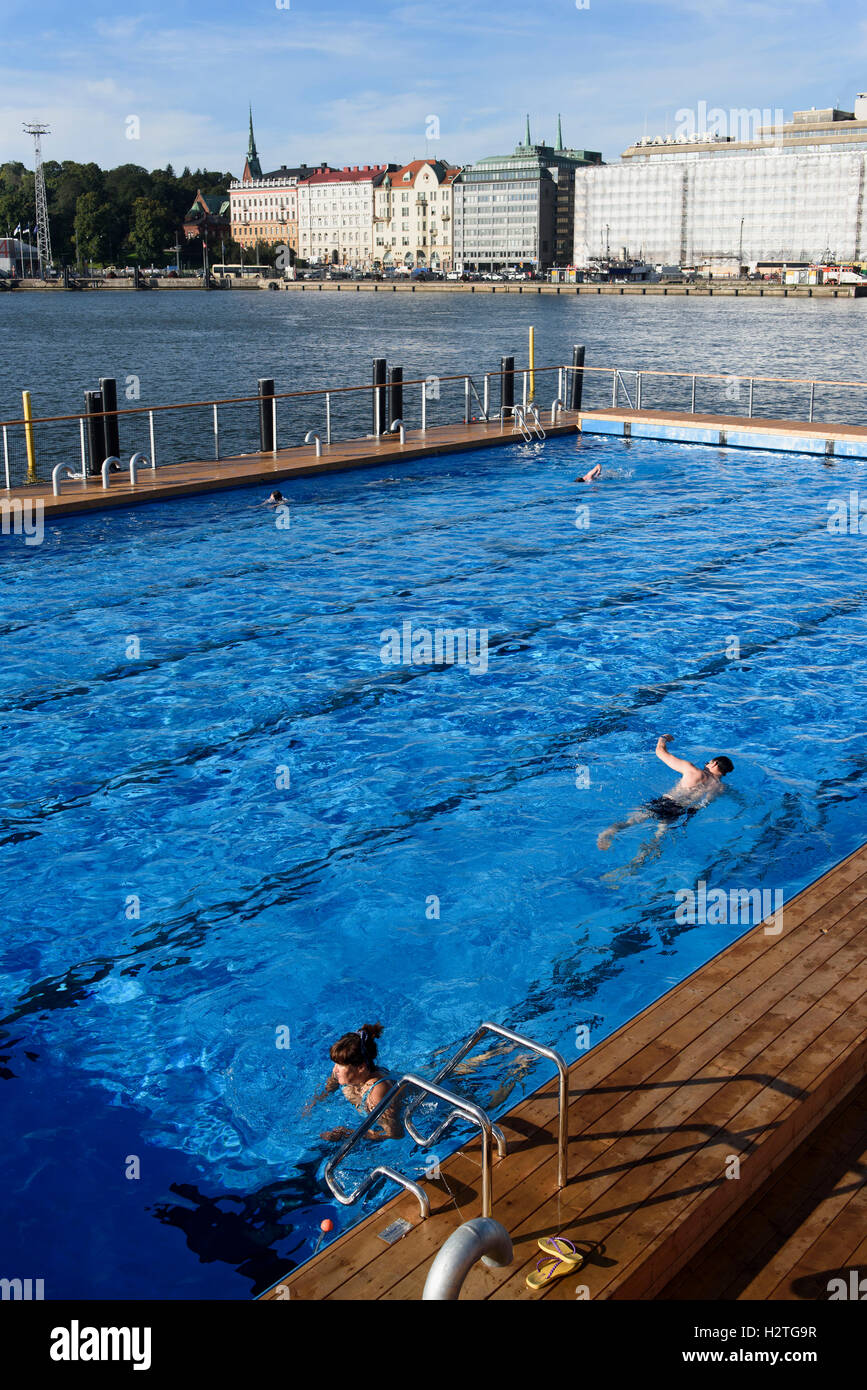 Pool Allas Seapool in South-Port, Helsinki, Finland Stock Photo - Alamy