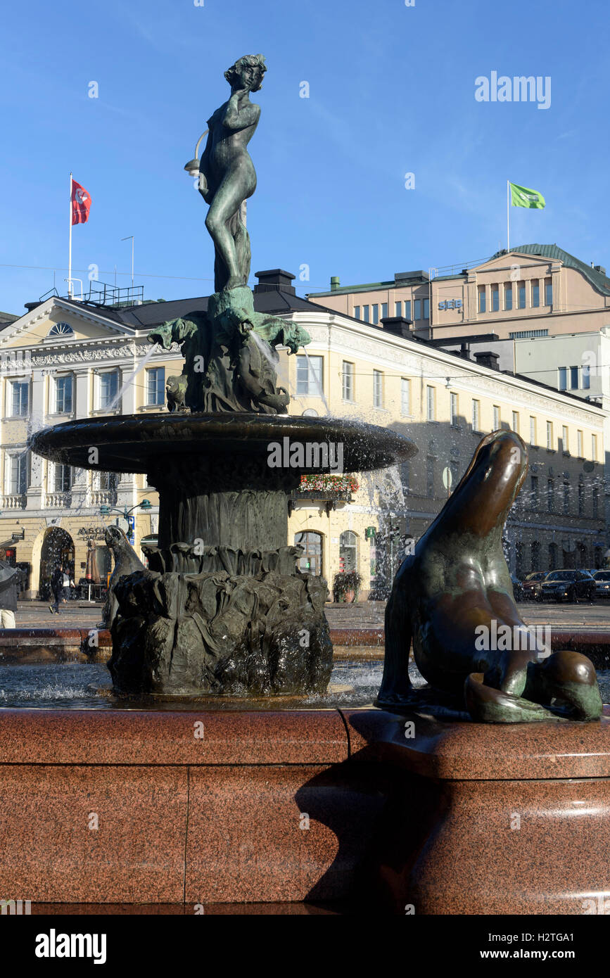 Havis-Amanda-fountain in Helsinki, Finland Stock Photo - Alamy