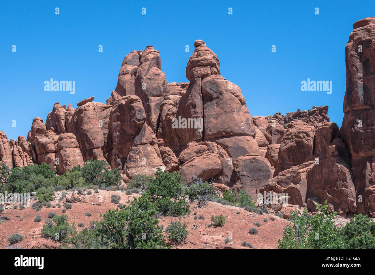 Buttes in Arches National Park, Utah Stock Photo - Alamy