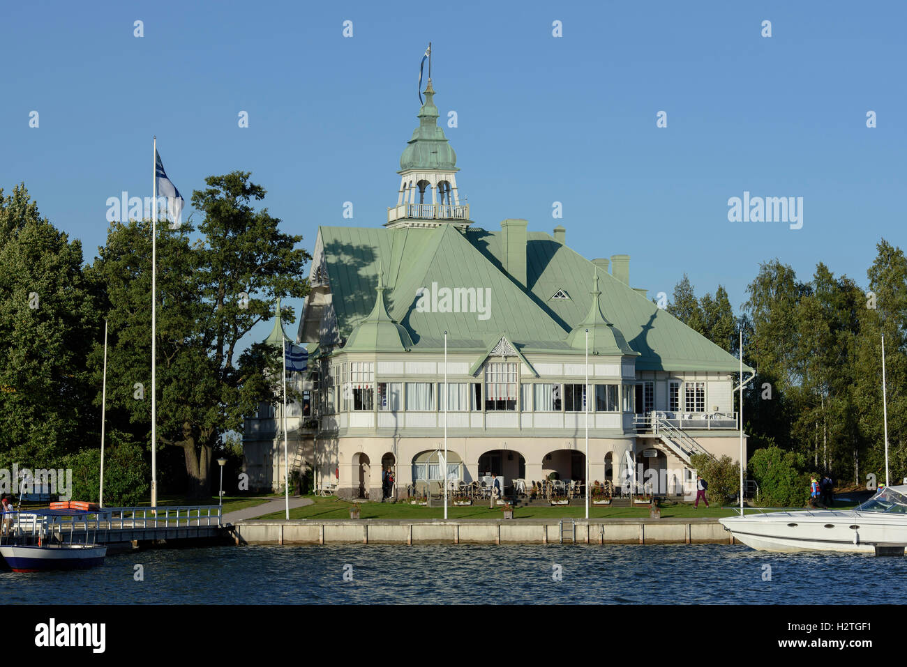 yacht club on island Valkosaari, Helsinki, Finland Stock Photo - Alamy