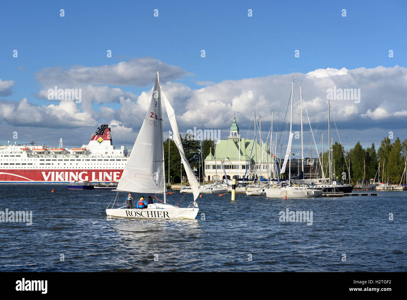 yacht club on island Valkosaari, Helsinki, Finland Stock Photo - Alamy