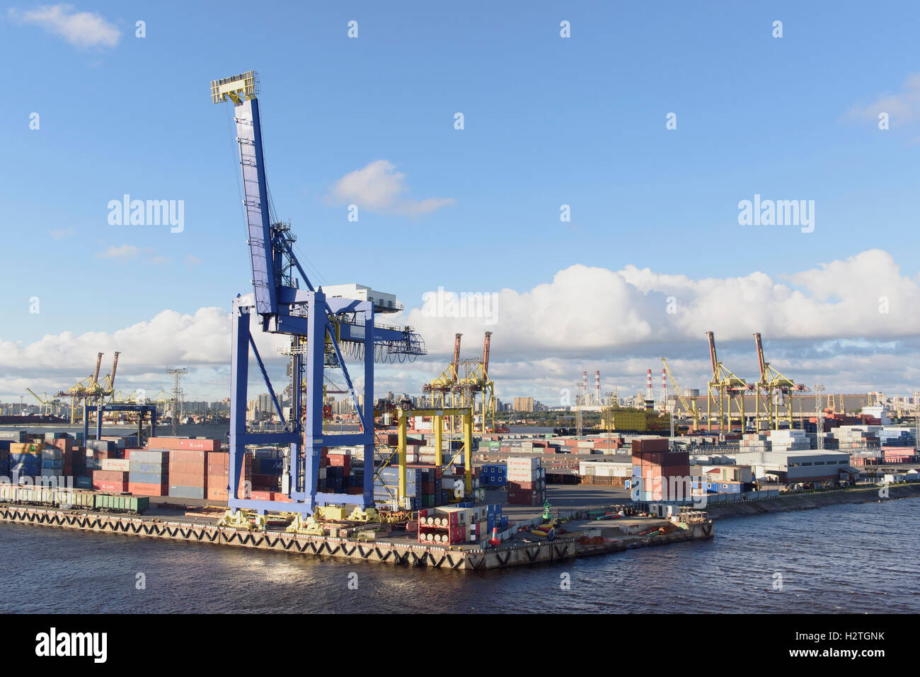 Port of St. Petersburg, Russia Stock Photo - Alamy