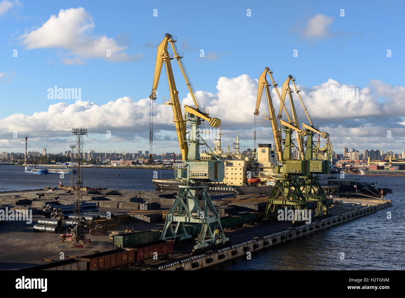 Port of St. Petersburg, Russia Stock Photo - Alamy