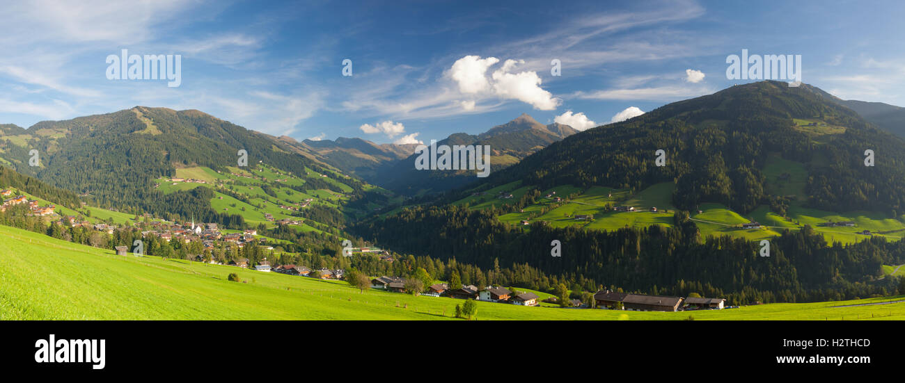 Panorama - The alpine village of Alpbach and the Alpbachtal (Alpbach ...