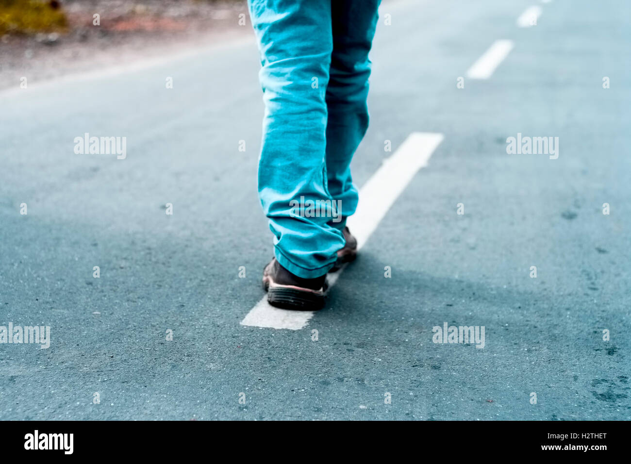 The road less travel Stock Photo - Alamy