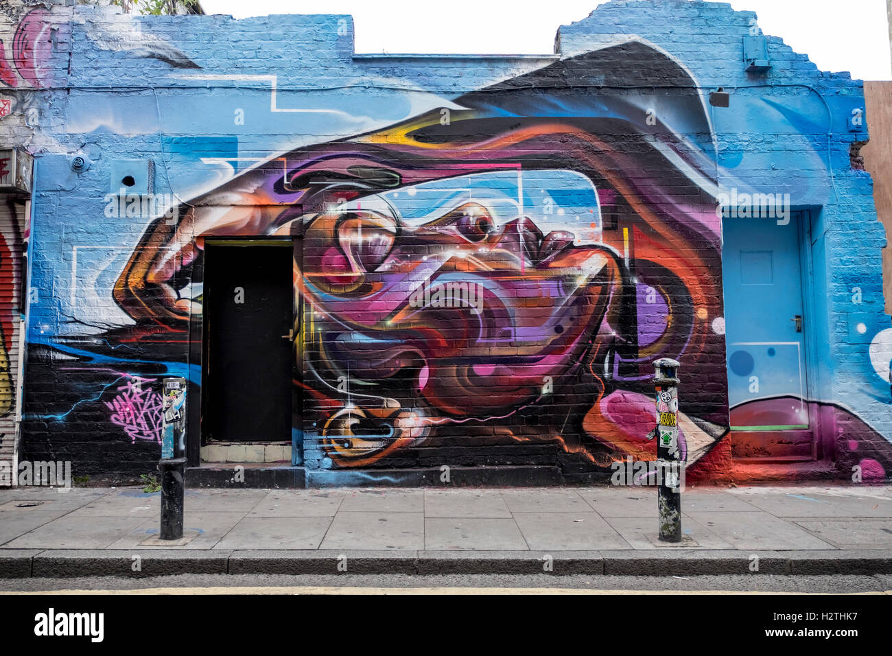 London, UK. 02nd October 2016. Graffiti and Street Art from various ...