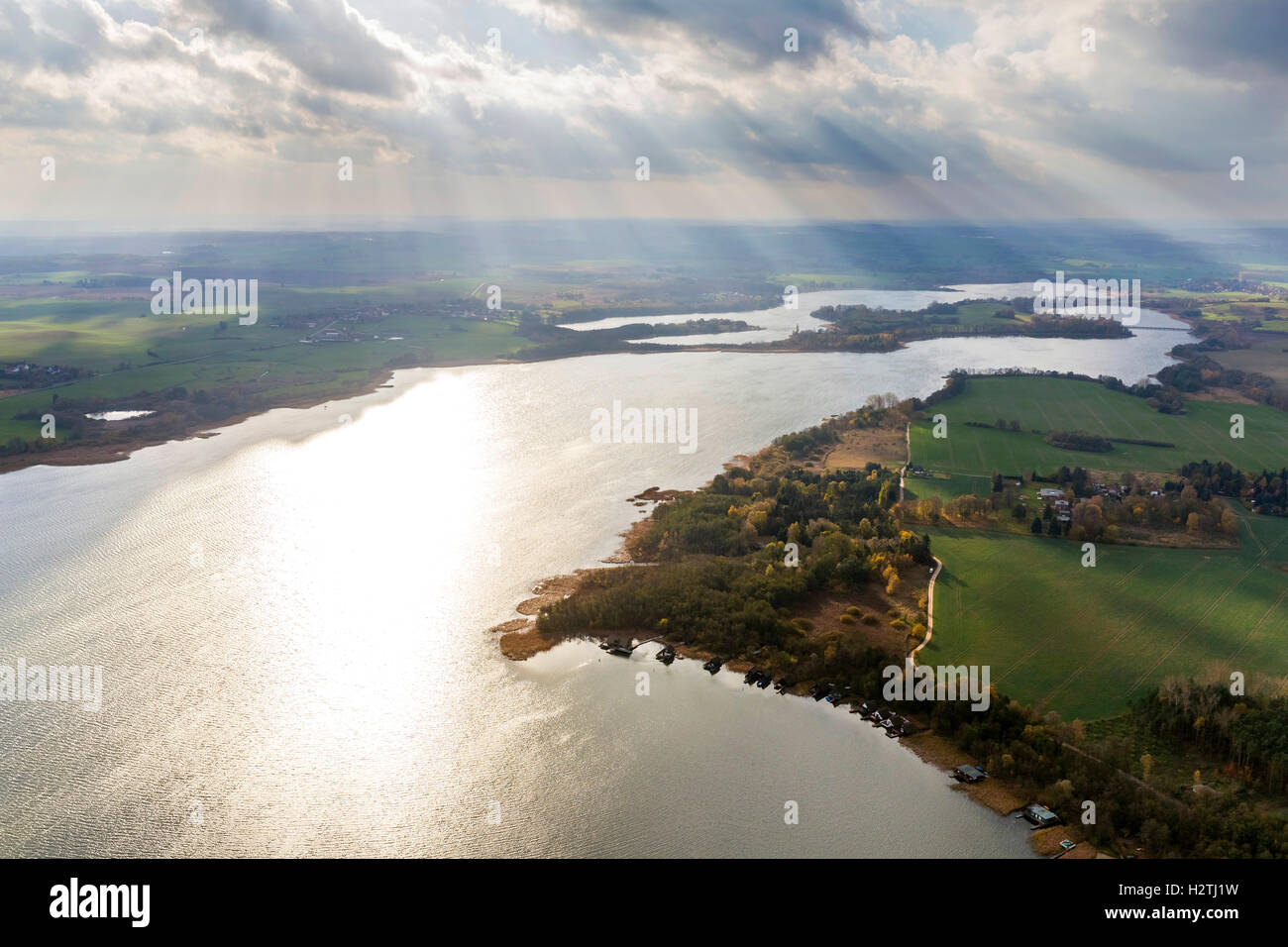 Aerial view of sea lake hi-res stock photography and images - Alamy