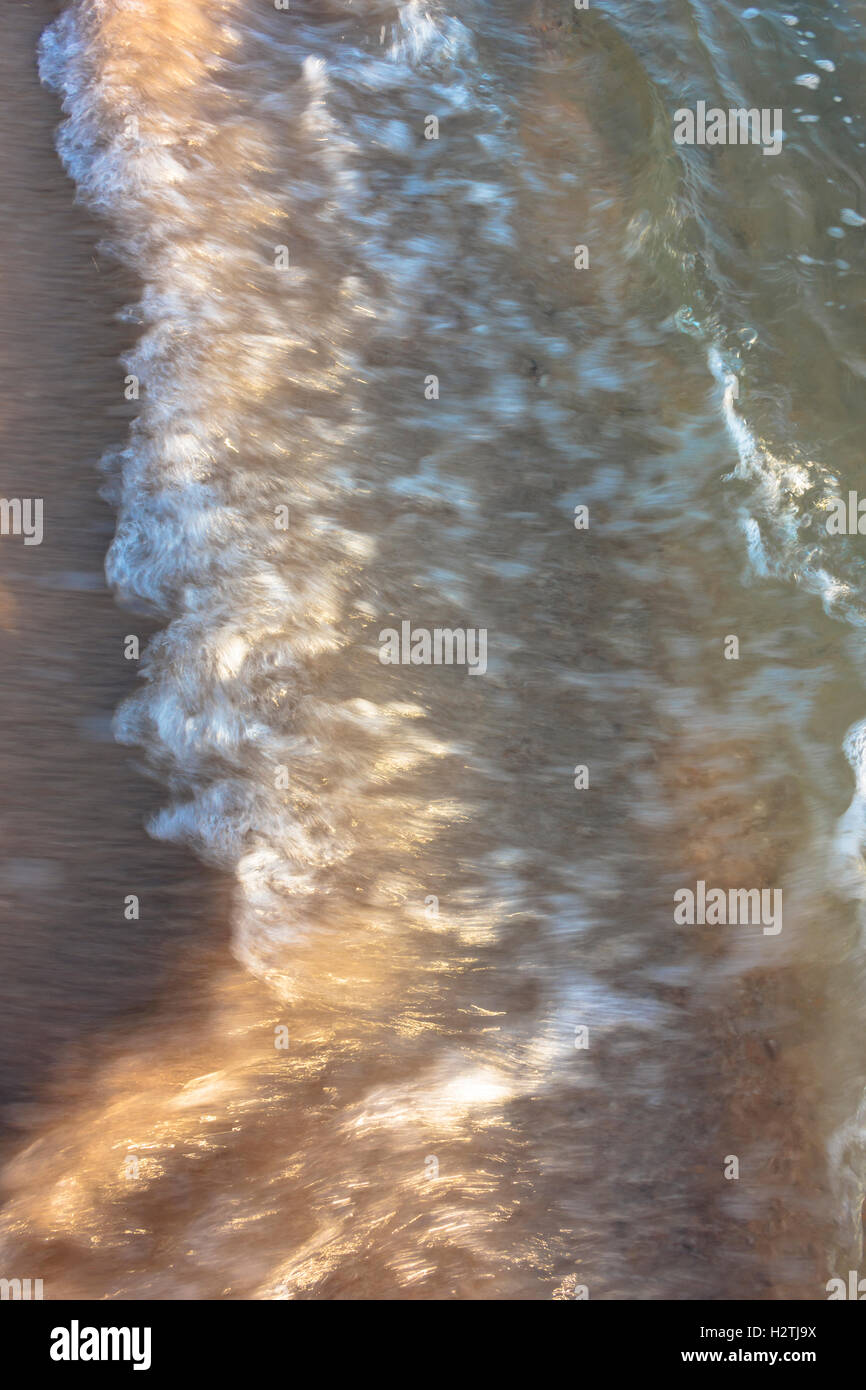 Wave and sandy shore background songkhla beach Stock Photo - Alamy