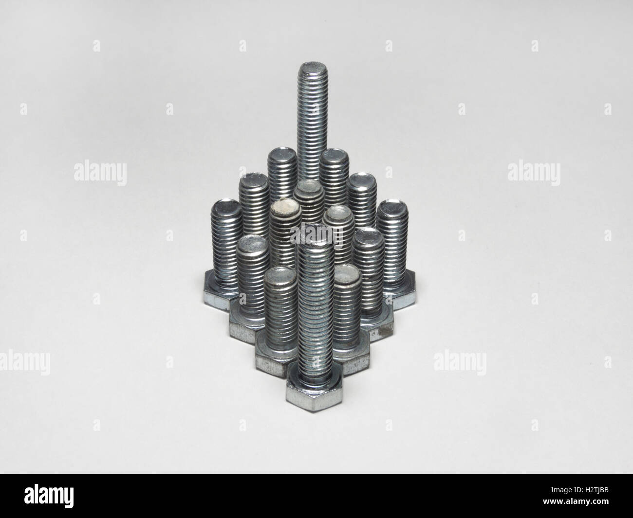 The bolts, that are combined in the neat form shape Stock Photo - Alamy
