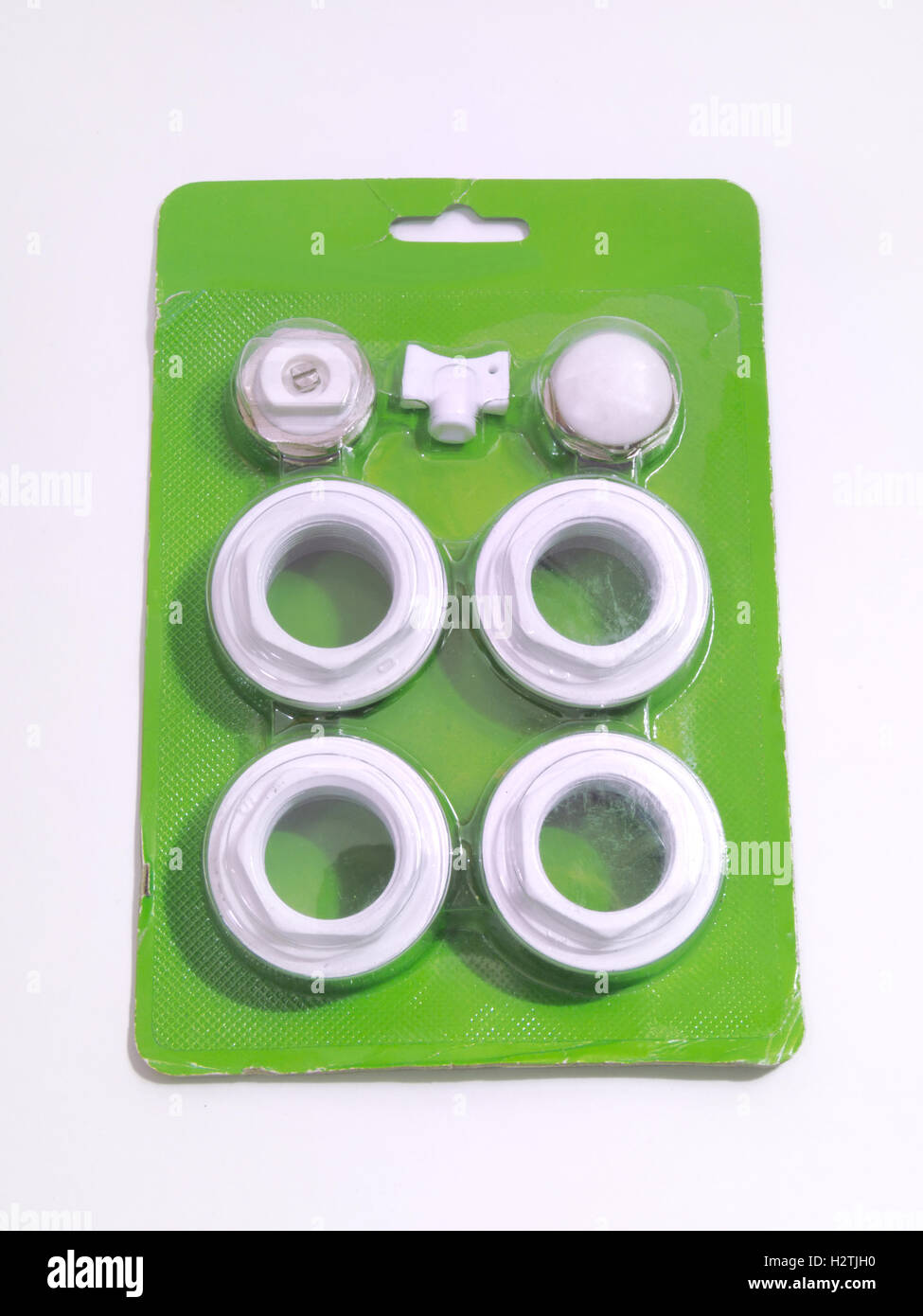 the installation kit bimetal radiator. Unopened Stock Photo - Alamy