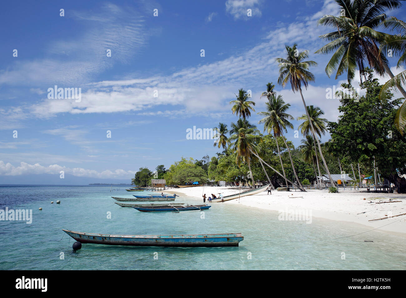 Sawandarek Village, Beach View. Mansuar Island in Dampier Strait, Raja ...