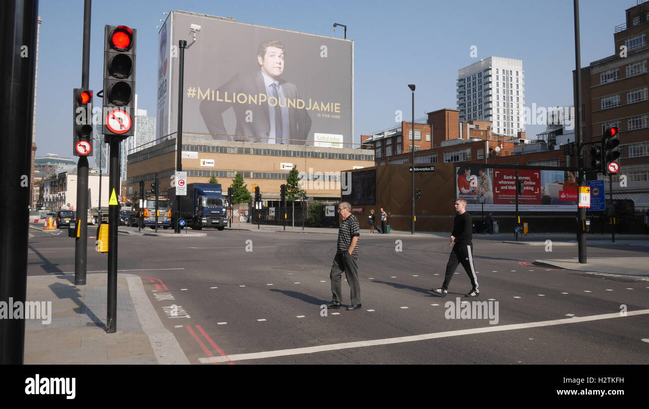 Total Jobs advertising hoarding central London Stock Photo - Alamy