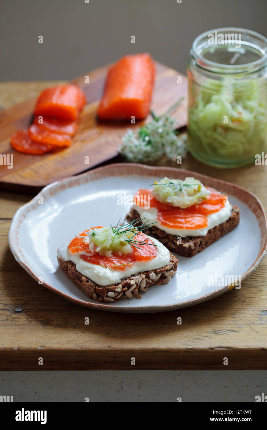 Trout gravlax hi-res stock photography and images - Alamy
