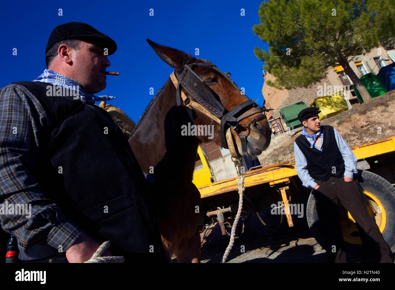 Parade,`Festa dels Traginers´, Feast of the muleteer in Balsareny ...