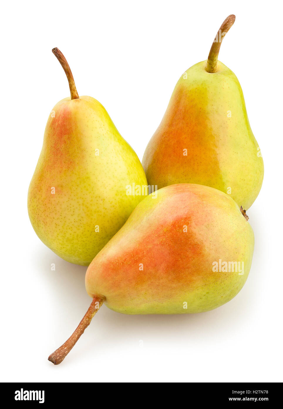 Three red and yellow pears hi-res stock photography and images - Alamy