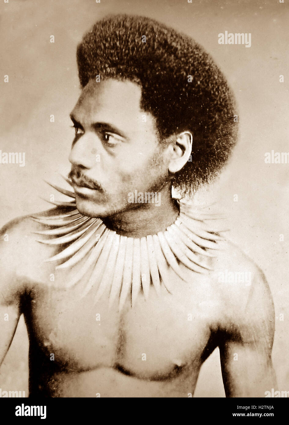 Fiji fijian warrior hi-res stock photography and images - Alamy