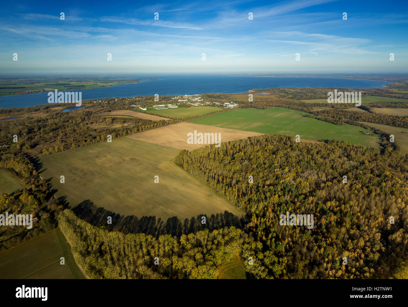 Aerial picture, area of the former military of test flight harbour of ...
