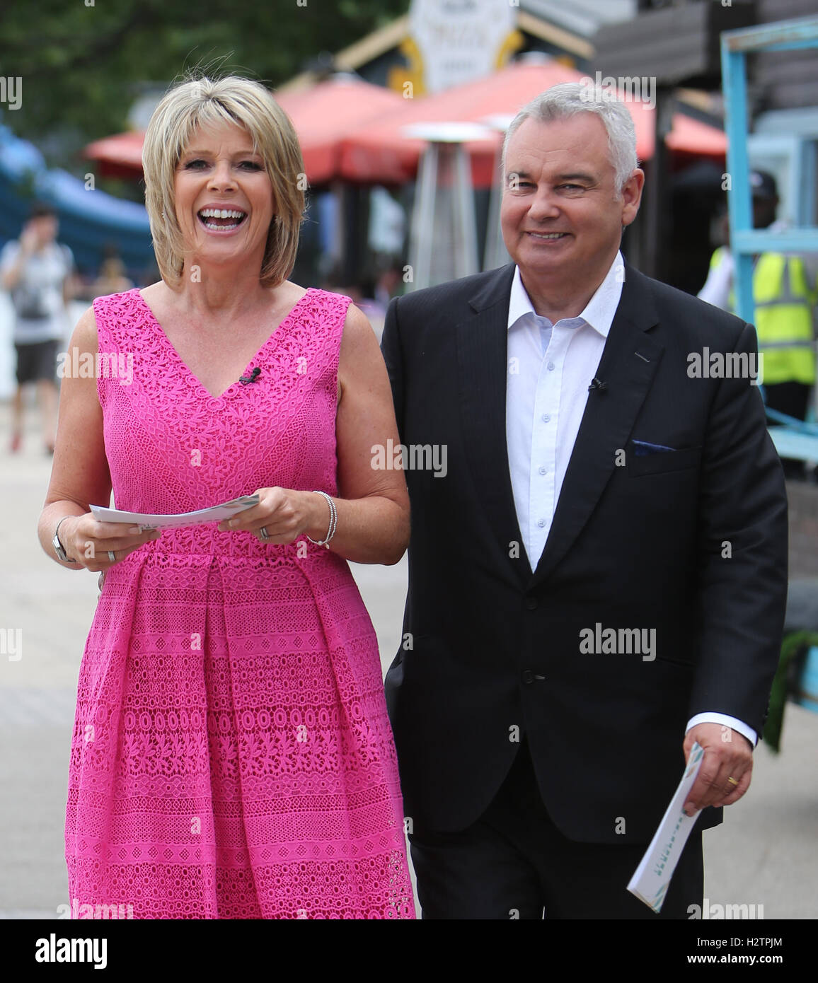 Ruth Langsford and Eamonn Holmes filming outside ITV Studios Featuring ...