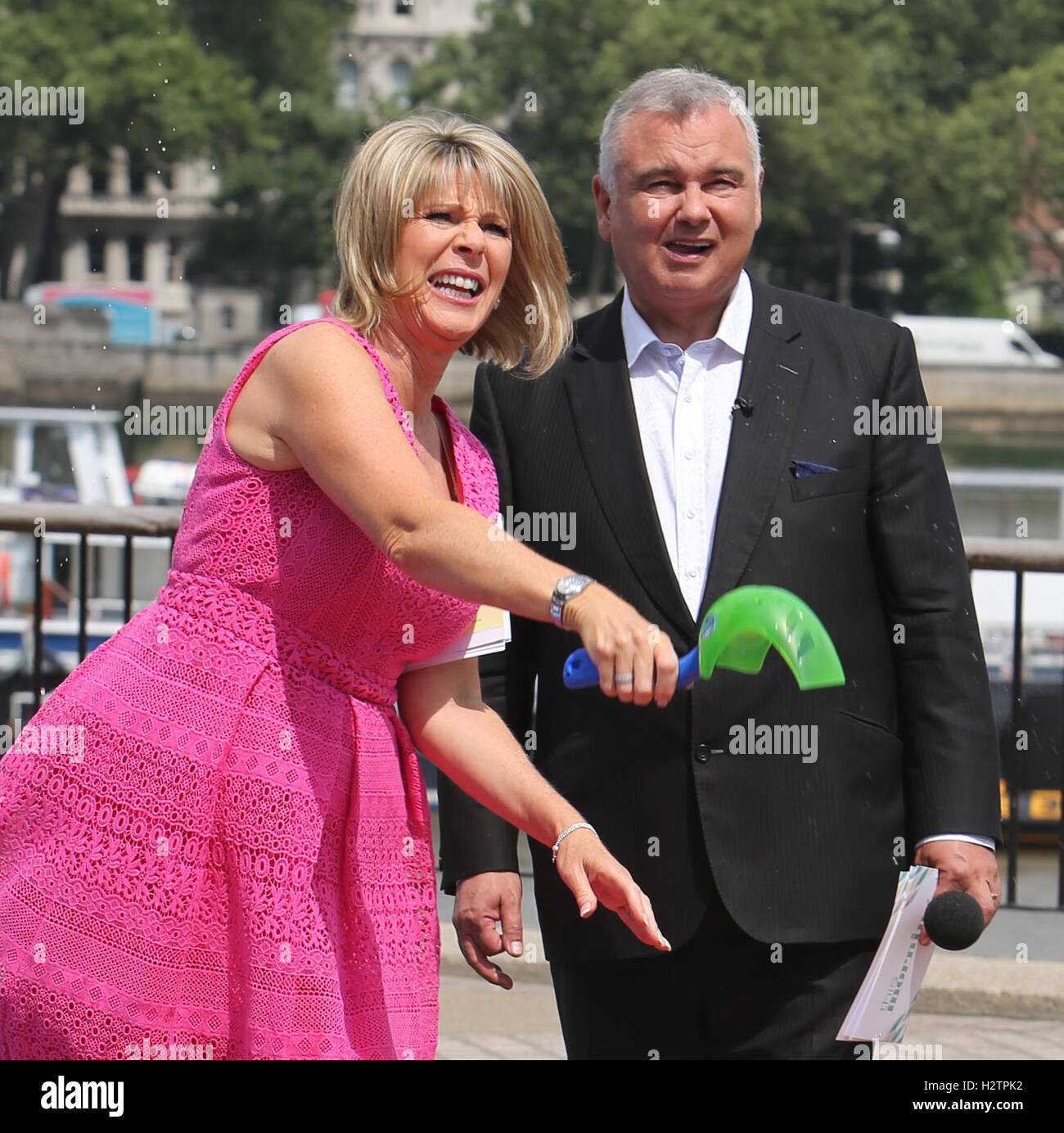 Ruth Langsford and Eamonn Holmes filming outside ITV Studios Featuring ...